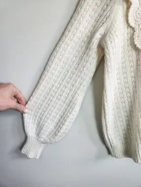 Sezane | Sweaters | Sezane Wool Blend Jumper Cream Sweater Size Xs Old ...